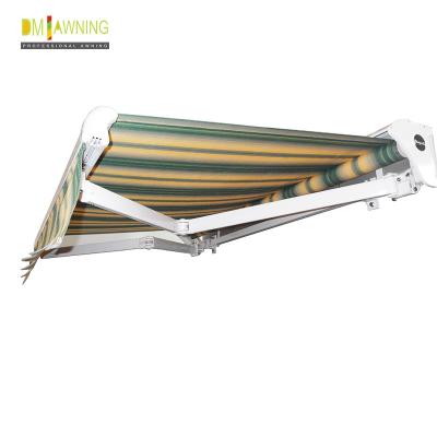 China Aluminium Waterproof Retractable Awning Retractable Garden Canopy With Rain Chennel for sale