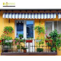 China Aluminium Waterproof Retractable Awning Retractable Garden Canopy With Rain Chennel for sale