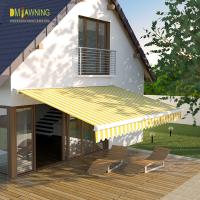 China light open retractable awning / Both motor and manual control awning for sale