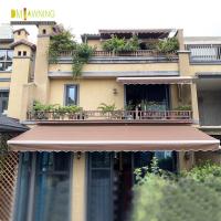 China light open retractable awning / Both motor and manual control awning for sale