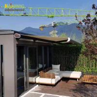China retractable awning fold arm full cassette awning LED aluminum frame awning for sale