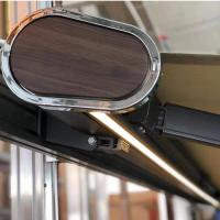 China retractable awning fold arm full cassette awning LED aluminum frame awning for sale