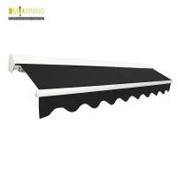China Acrylic Manual Retractable Awning Outdoor Sun Shade Canopy for sale