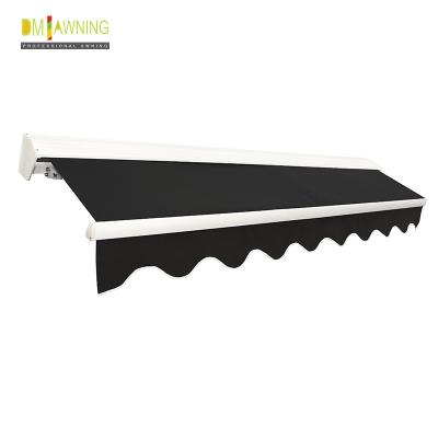 China Acrylic Manual Retractable Awning Outdoor Sun Shade Canopy for sale