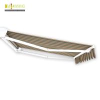 China Waterproof sunsetter Manual Retractable Awning Balcony Door Awning Hand Swing for sale