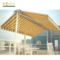 China Free Stand Double Side Waterproof Retractable Awning Hand Control Outdoor Retractable Awnings for sale