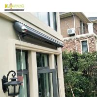 China Balcony Folding Arm motorized patio awning Full Card Awning Black Shop Awning Aluminum for sale