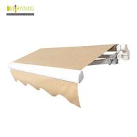 China Aluminum Waterproof Retractable Awning Yard Door Shop Awning 40x40mm for sale