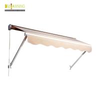 China Patio Waterproof Windproof UV Resistence Aluminium Retractable Awning With Drop Arm for sale