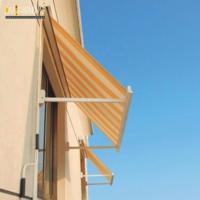 China Manual Outdoor Drop Arm Remote Control Sun Awnings for sale