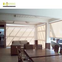 China Vertical Window Retractable Awning Remote Courtyard Rolling Curtains for sale