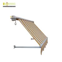 China Outdoor Aluminium Remote Control Patio Awning Heavy Duty Drop Arm Window Awnings for sale
