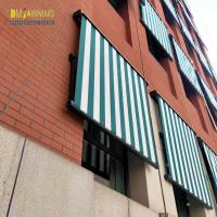 China Aluminum Drop Arm Electric Retractable Window Awnings Remote Control for sale