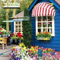 China Commercial Folding European French Style Awnings Half Round Awning for sale