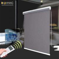China Motorized Outdoor Sunscreen Roller Blinds For Windows Zipper Track for sale