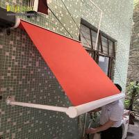 China Outdoor Aluminium Retractable Window Awnings Heavy Duty Drop Arm Folding Window Awnings for sale