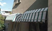 China French Retractable Window Awnings Aluminum Folding Dutch Canopy Awning for sale