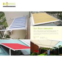 China Conservatory Patio Retractable Roof Awning / Free Standing Balcony Roof Retractable Awning for sale