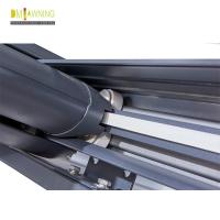 China Polyester Retractable Roof Awning Remote Control Aluminum Retractable Awning Conservatory for sale