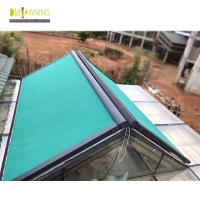 China Polyester Retractable Roof Awning Remote Control Aluminum Retractable Awning Conservatory for sale
