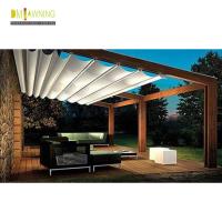 China Aluminum PVC Pergola Awning Kits Sunroom Sunshade Motorised Retractable Roof for sale