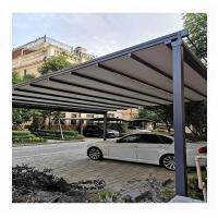 China Aluminum Waterproof Sun Shade Canopy PVC Pergola LED Conservatory Roof Awnings for sale