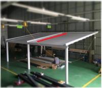 China Retractable Outdoor Pergola Awning Kits Aluminum PVC Sail Pergola Automatic Roof for sale