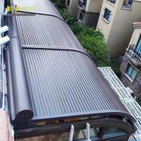 China Electric Retractable Roof Awning Zip Track Roof Retractable Aluminium Outdoor Roller Shutters for sale