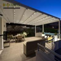 China PVC Motorized Louvered Pergola Roof Sunshade Aluminum Patio Covers for sale
