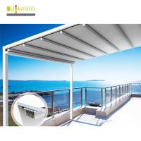 China PVC Motorized Louvered Pergola Roof Sunshade Aluminum Patio Covers for sale