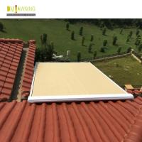 China Aluminum Waterproof Retractable Skylight Shade Sunroom Roof Awning for sale