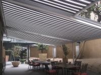China Polyester Acrylic Retractable Roof Awning Electrict Conservatory Awning for sale
