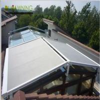 China Waterproof Balcony Retractable Roof Awning Remote Motor Control Aluminium Retractable Awning for sale