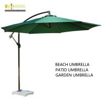 China Polyester Olifen Acrylic Beach Aluminium Umbrellas Outdoor for sale
