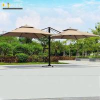 China Hanging Aluminium Outdoor Patio Umbrella For Balcony Square Cantilever Umbrella for sale