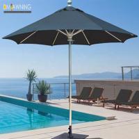 China Red Pop Up Outdoor Patio Umbrella 2.5m Beach Umbrella For Swimming Pool for sale