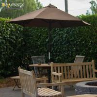 China Red Pop Up Outdoor Patio Umbrella 2.5m Beach Umbrella For Swimming Pool for sale