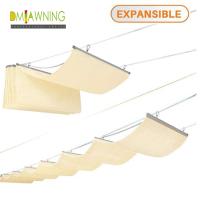 China Sus316 Fabric Waterproof Retractable Cover Pergola Sliding retractable pergola canopy for sale