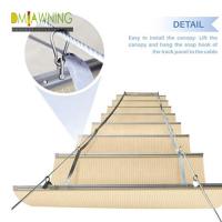 China Sus316 Fabric Waterproof Retractable Cover Pergola Sliding retractable pergola canopy for sale