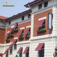 China Aluminium Retractable Awning Arms Acrylic Folding Awning Arms for sale