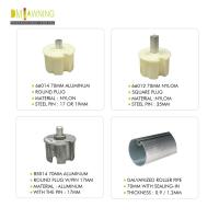 China 70mm Roller Blind Hardware Kit Nylon Round Plug Awning Hardware Parts for sale