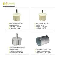China 78mm Motorized Roller Shade Kit Nylon Square Plug Retractable Awning Hardware for sale