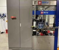 China 220V Self-Adhesive Hot Melt Glue Labeler Machine - Double Sided 500kg Capacity Industrial Labeling System for sale