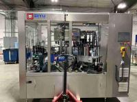 China 220V Self-Adhesive Hot Melt Glue Labeler Machine - Double Sided 500kg Capacity Industrial Labeling System for sale