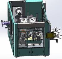 China Stepless Speed Rotary Hot Melt Labeling Device For Non Stop Mass Bottle Label Application for sale