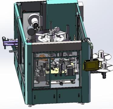 China Stepless Speed Rotary Hot Melt Labeling Device For Non Stop Mass Bottle Label Application for sale
