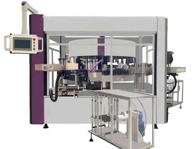 China 24-Station Full Auto Label Applicator for Plastic Box QR Code Security Seal Labels 24000 BPH for sale
