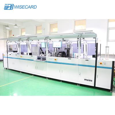 China Wisecard FPL6181H Bank Card Personalization Machine with 6000 UPH Throughput and 32 IC Encoding Stations for sale