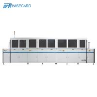 China Wisecard FPL6181H Bank Card Personalization Machine with 6000 UPH Throughput and 32 IC Encoding Stations for sale
