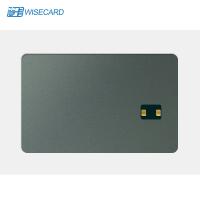 China WCT Wisecard CMYK Offset Printing Metal Business Card with UID Number and Laser Engraving 86x54mm for sale